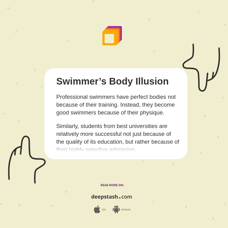 Swimmer’s Body Illusion - Deepstash