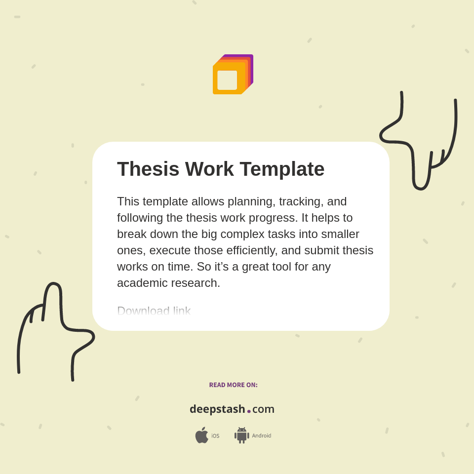 Thesis Work Template - Deepstash