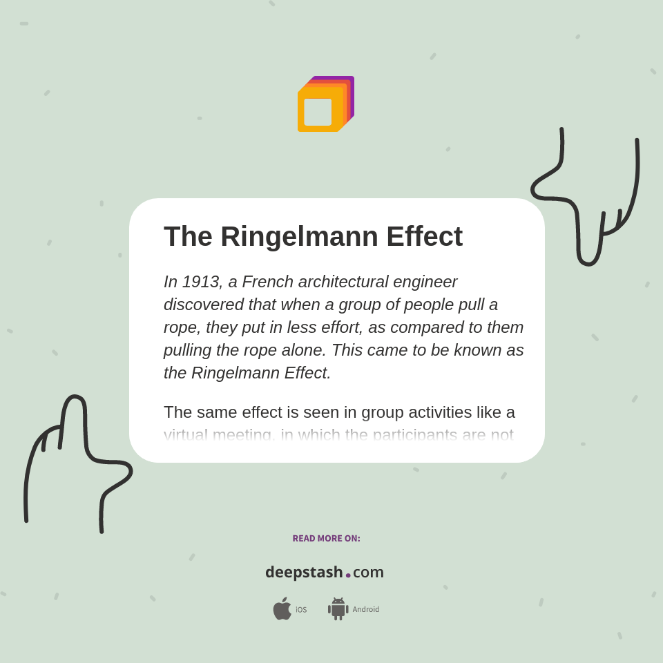The Ringelmann Effect - Deepstash