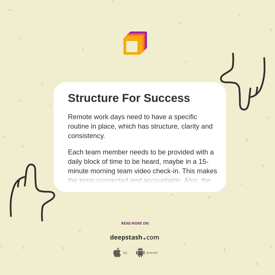 Structure For Success - Deepstash
