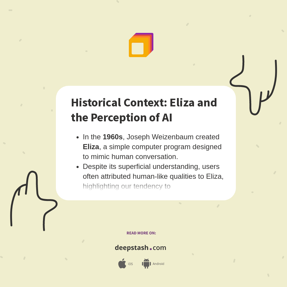 Historical Context: Eliza and the Perception of AI - Deepstash