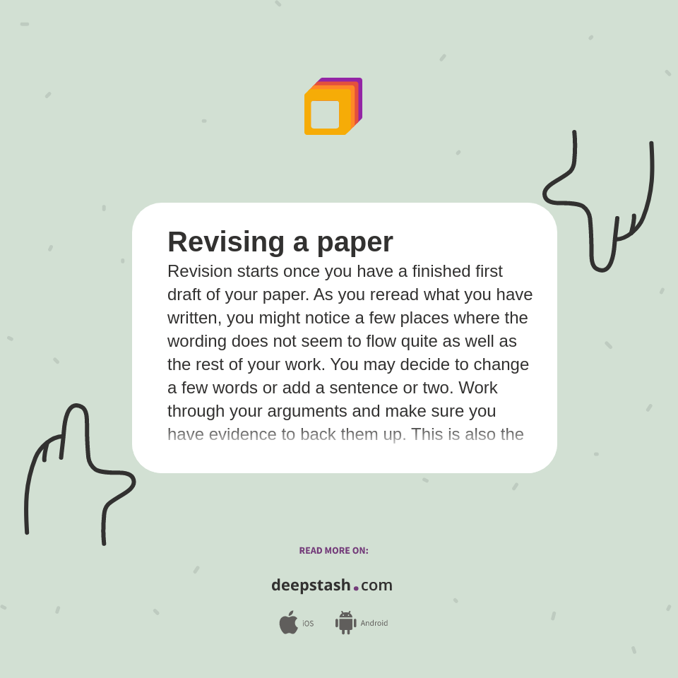 Revising a paper - Deepstash