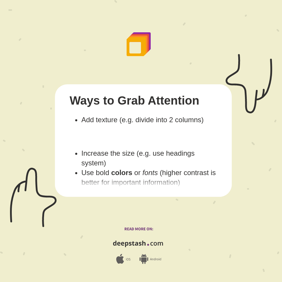 Ways to Grab Attention - Deepstash