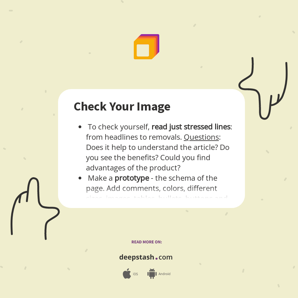 Check Your Image - Deepstash