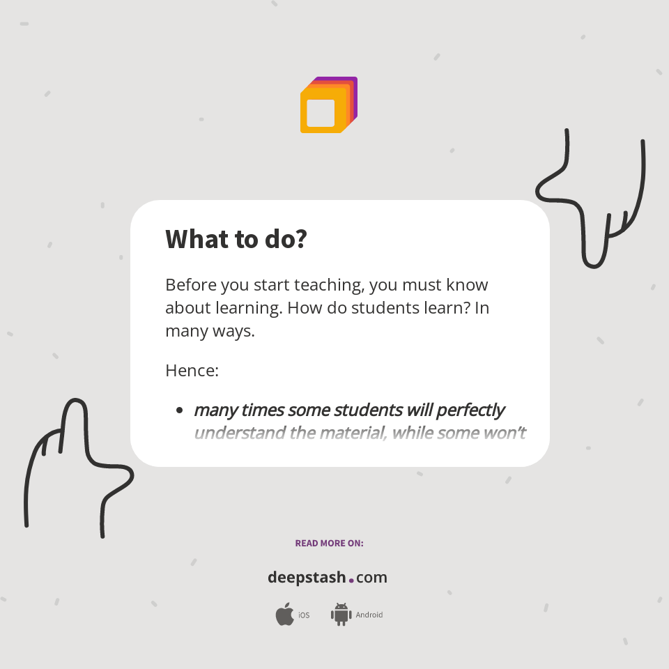 What to do? - Deepstash