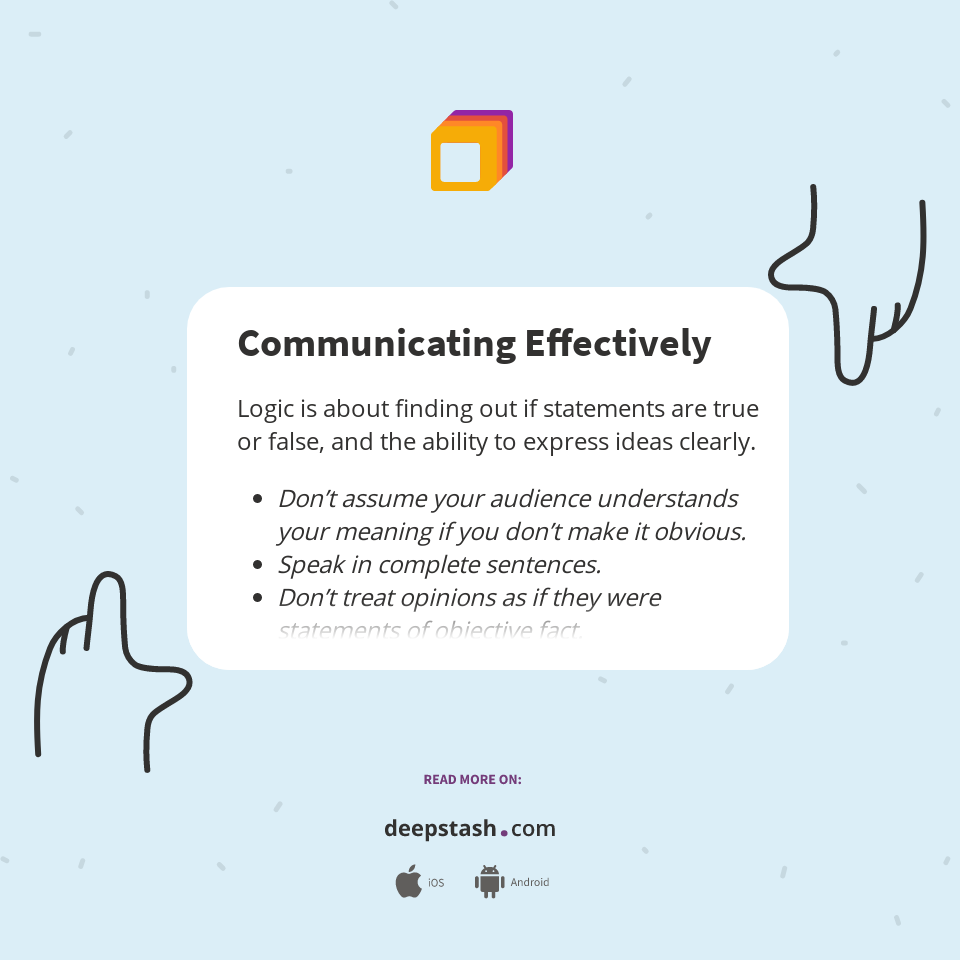 Communicating Effectively - Deepstash