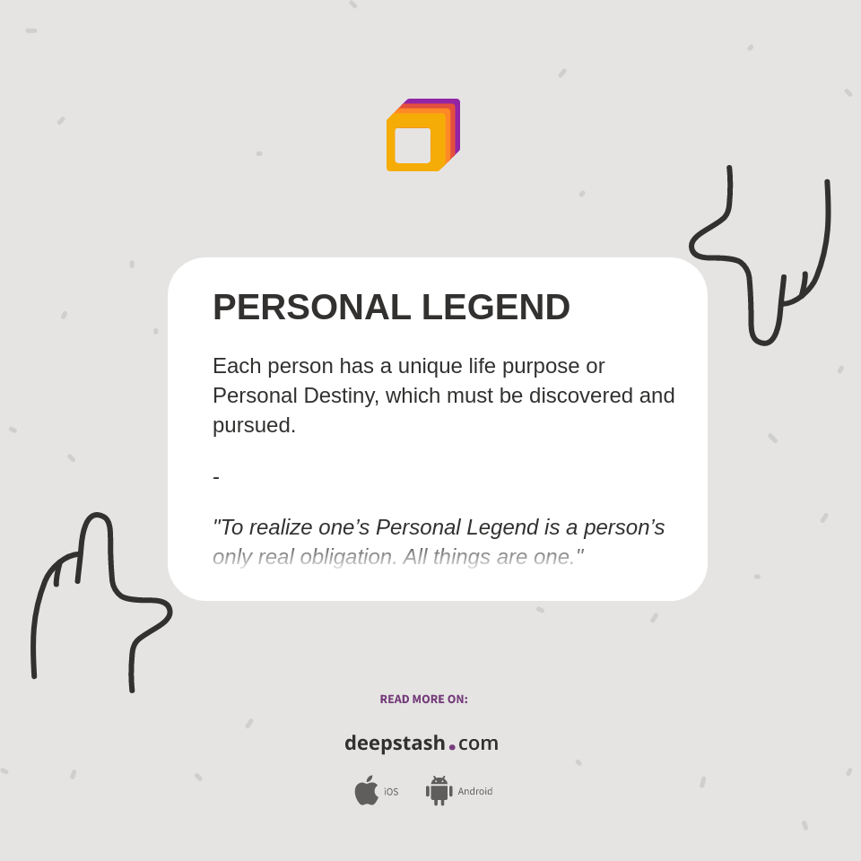 PERSONAL LEGEND - Deepstash