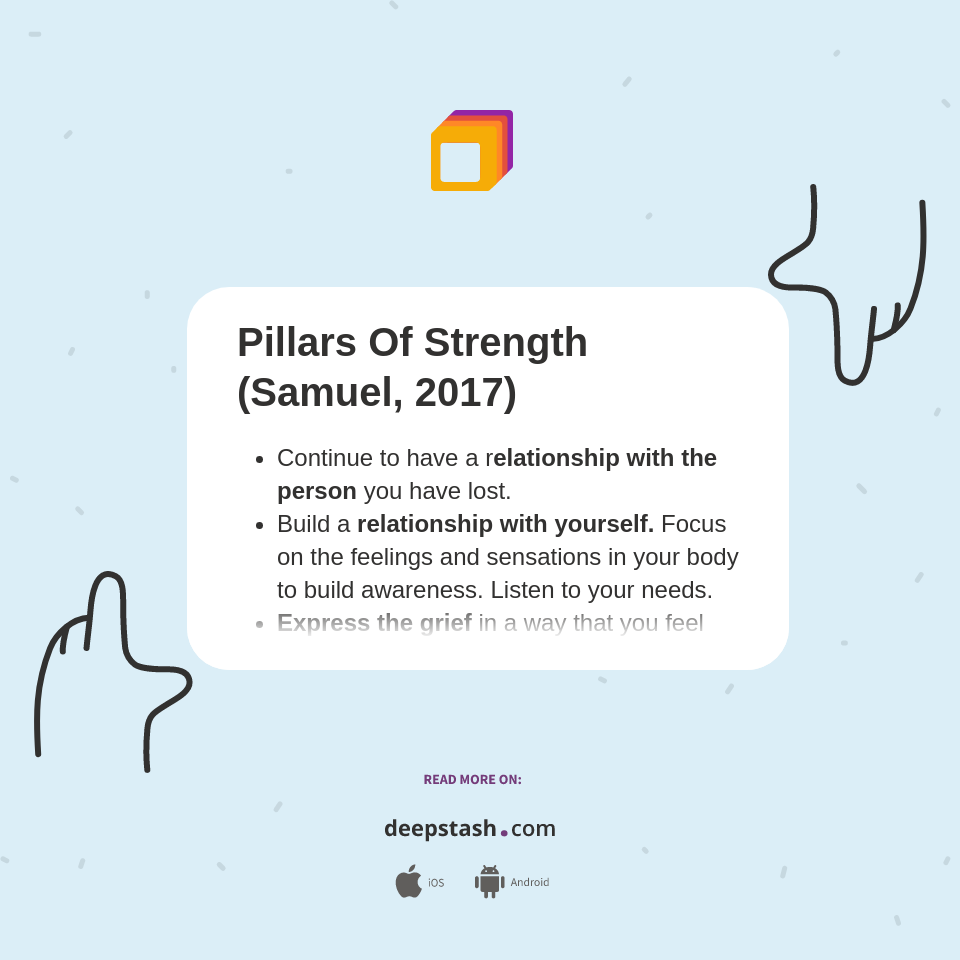 Pillars Of Strength (Samuel, 2017) - Deepstash