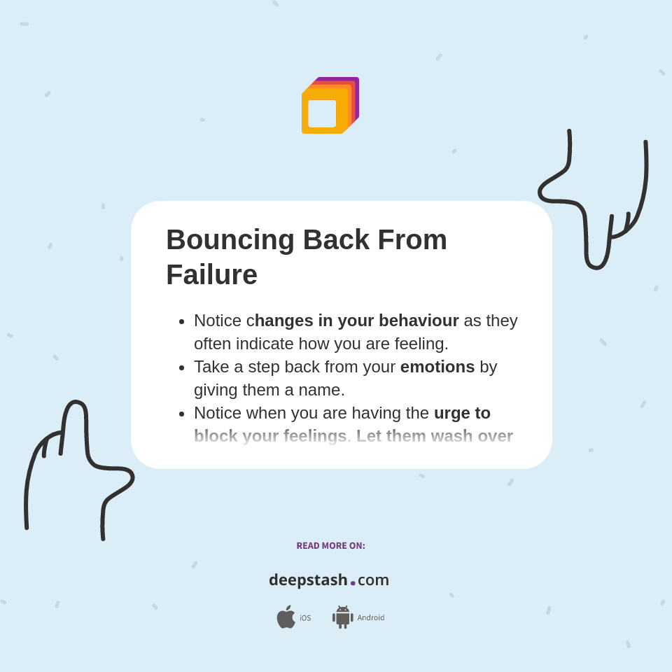 Bouncing Back From Failure - Deepstash