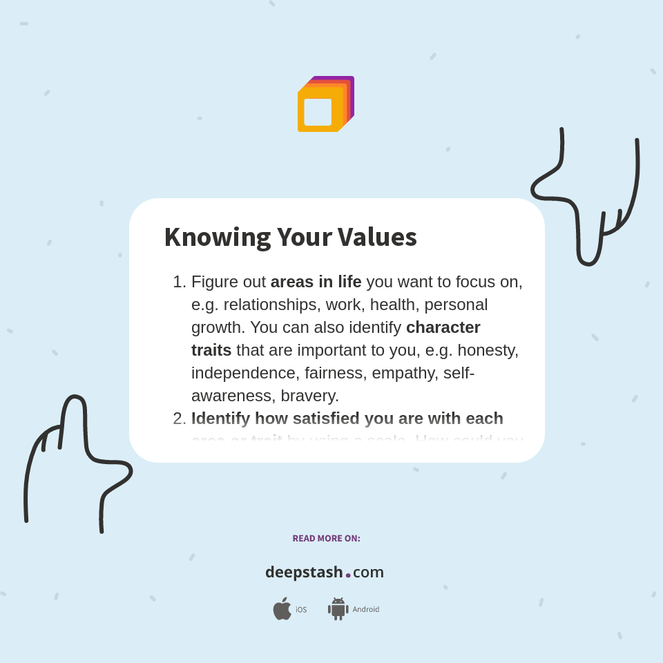 Knowing Your Values - Deepstash