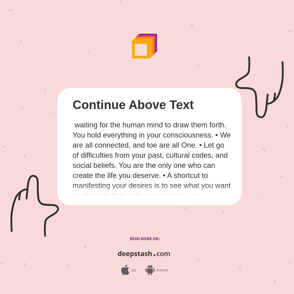 Continue Above Text - Deepstash