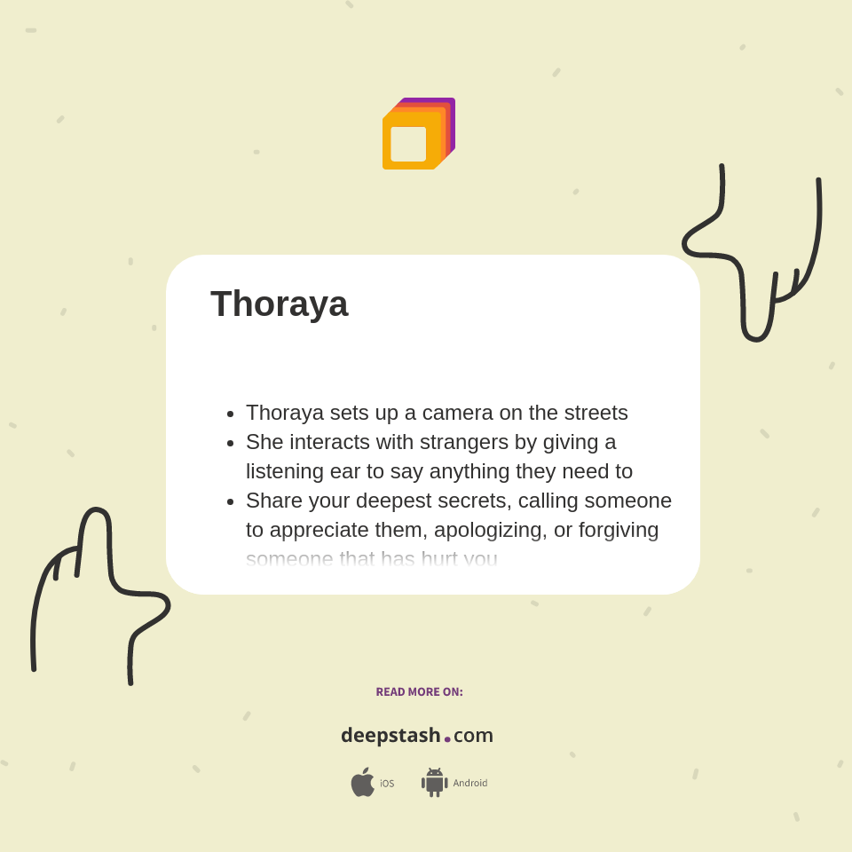 Thoraya - Deepstash
