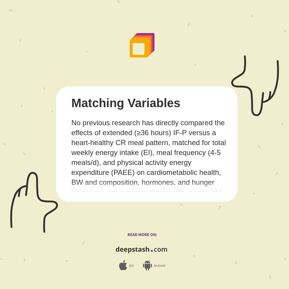 Matching Variables - Deepstash