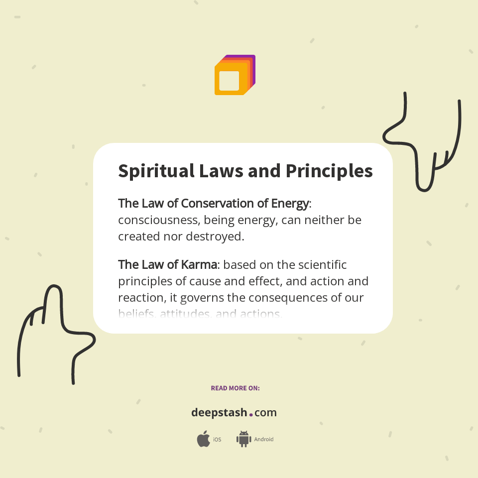 Spiritual Laws and Principles - Deepstash