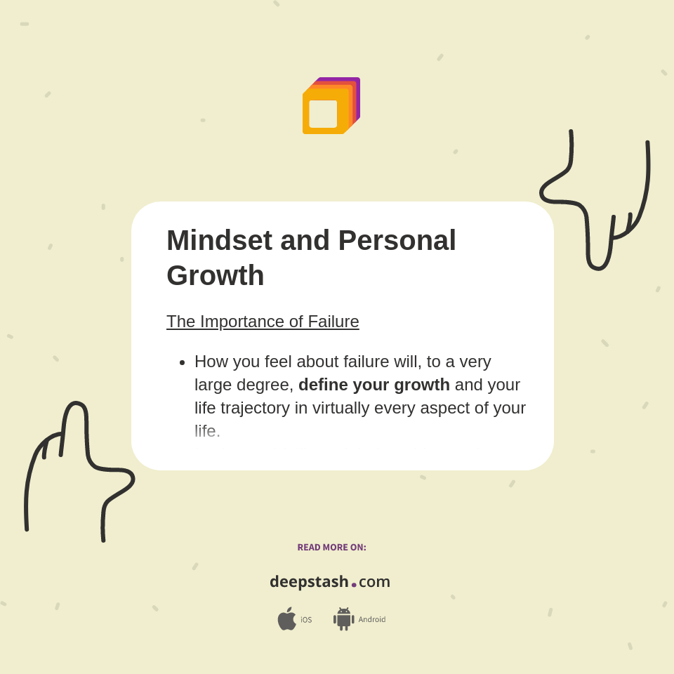 Mindset and Personal Growth - Deepstash