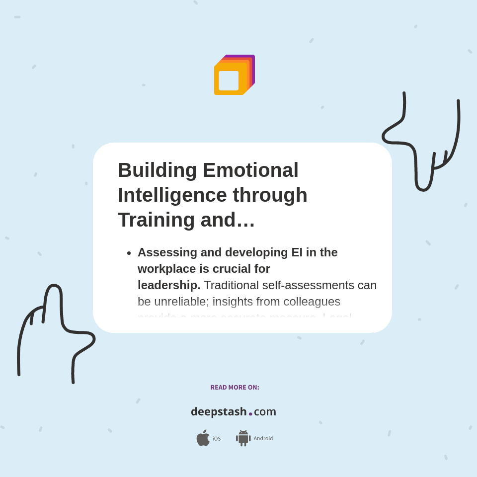 Building Emotional Intelligence through Training and Organizational Culture - Deepstash