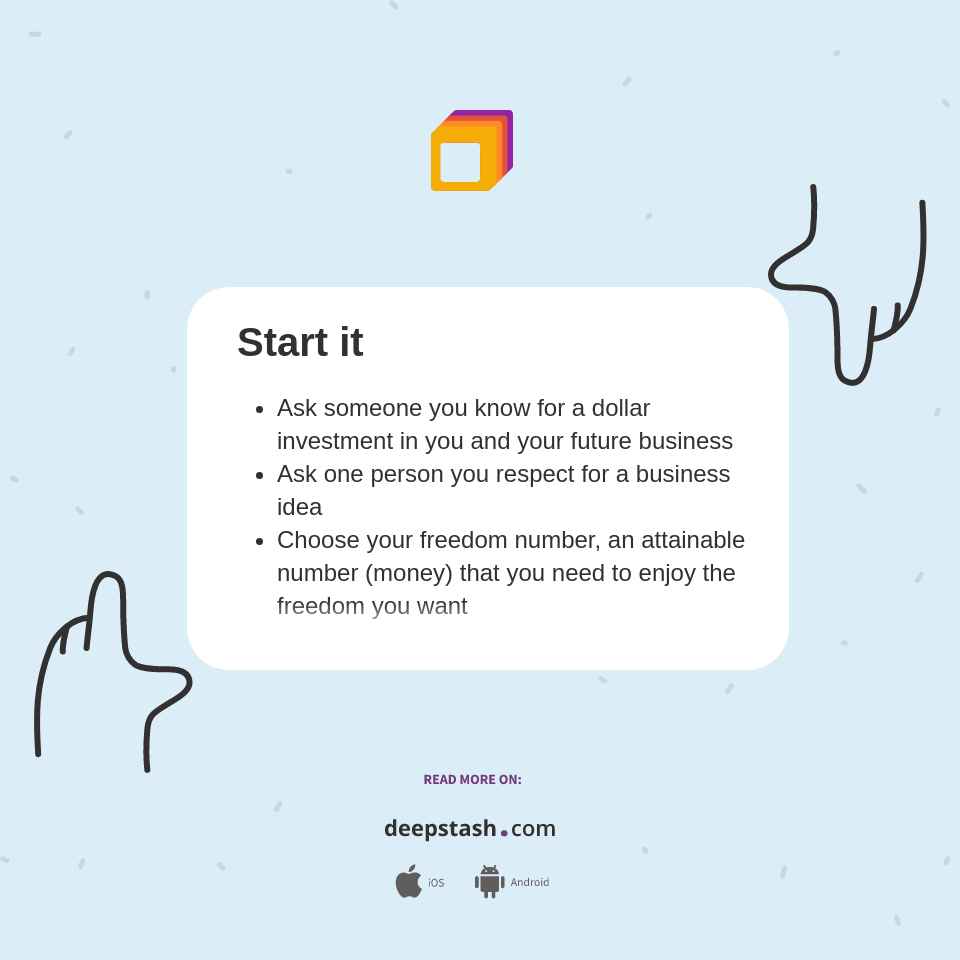 Start it - Deepstash