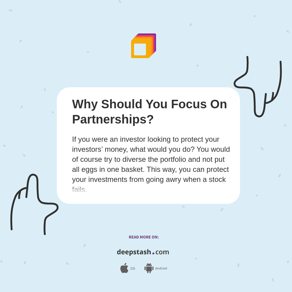 Why Should You Focus On Partnerships? - Deepstash