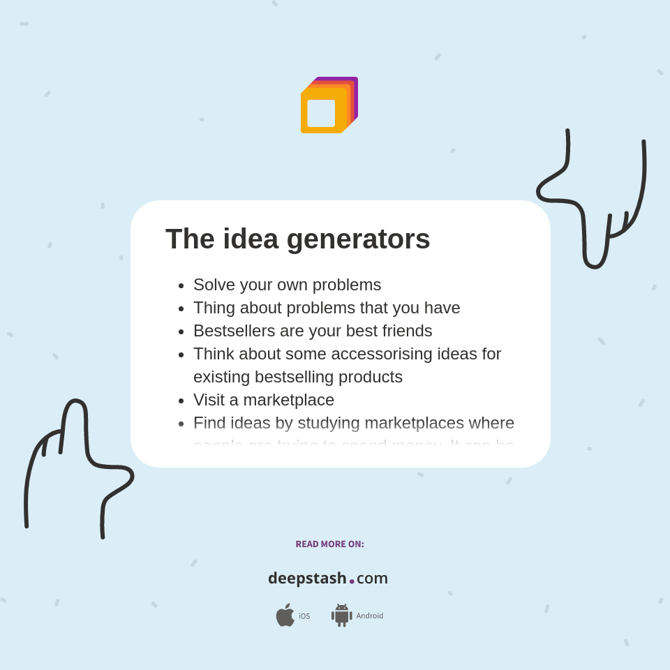 The idea generators - Deepstash