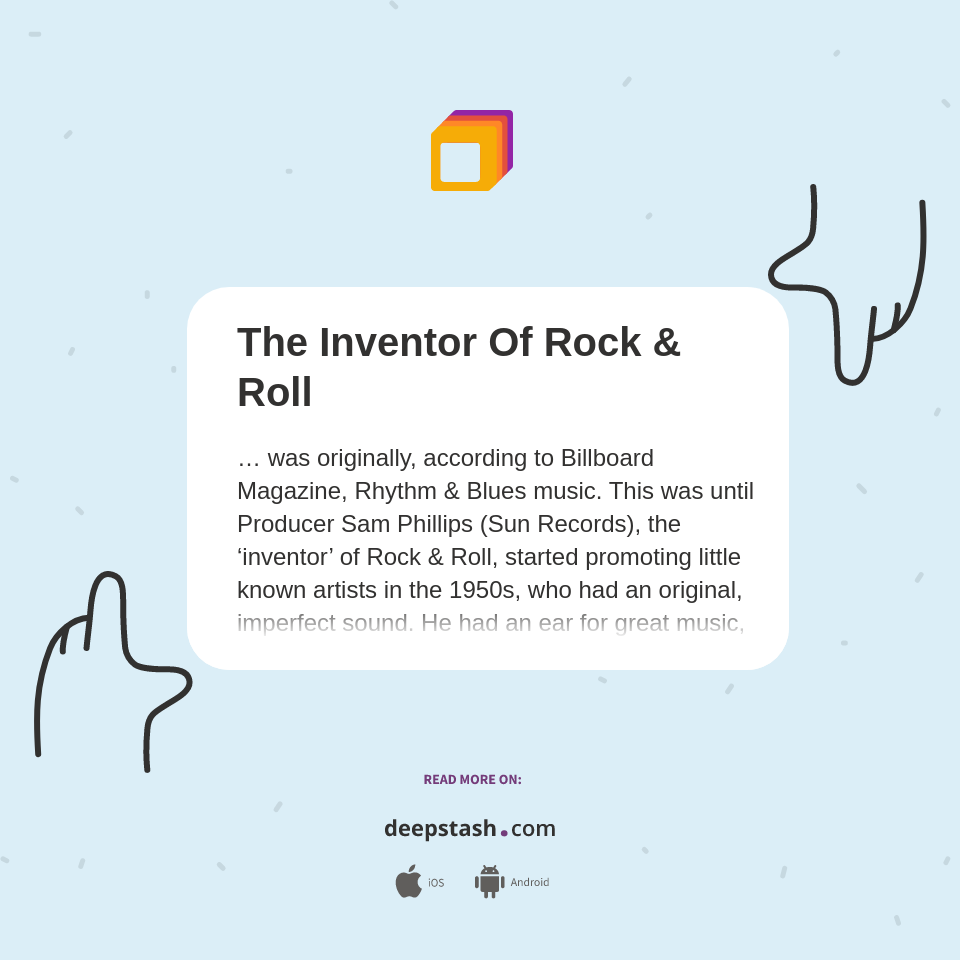 The Inventor Of Rock & Roll - Deepstash