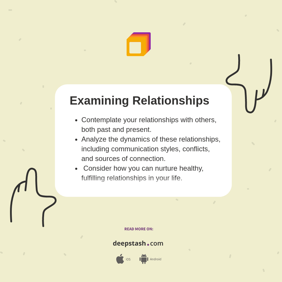 Examining Relationships - Deepstash