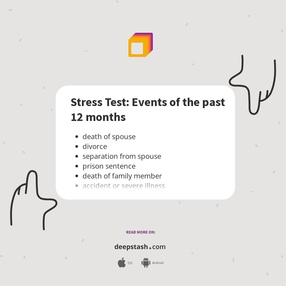 Stress Test: Events of the past 12 months - Deepstash