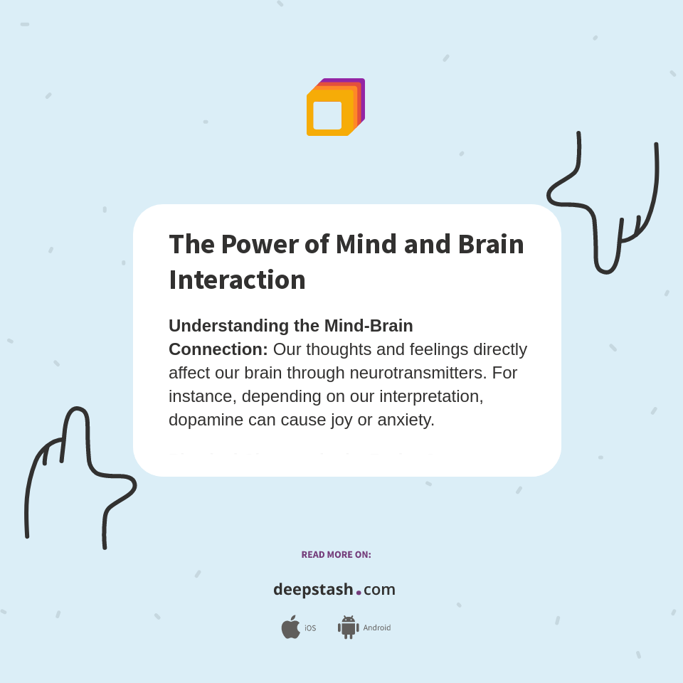 The Power of Mind and Brain Interaction - Deepstash