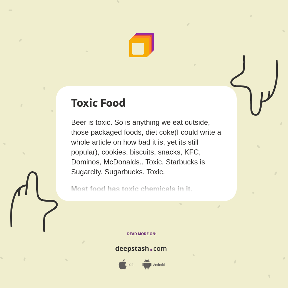 Toxic Food - Deepstash