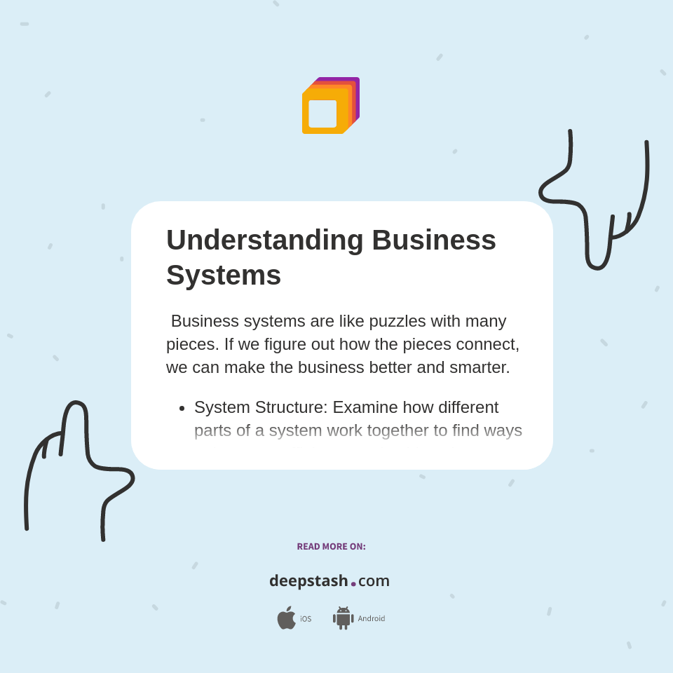 Understanding Business Systems - Deepstash