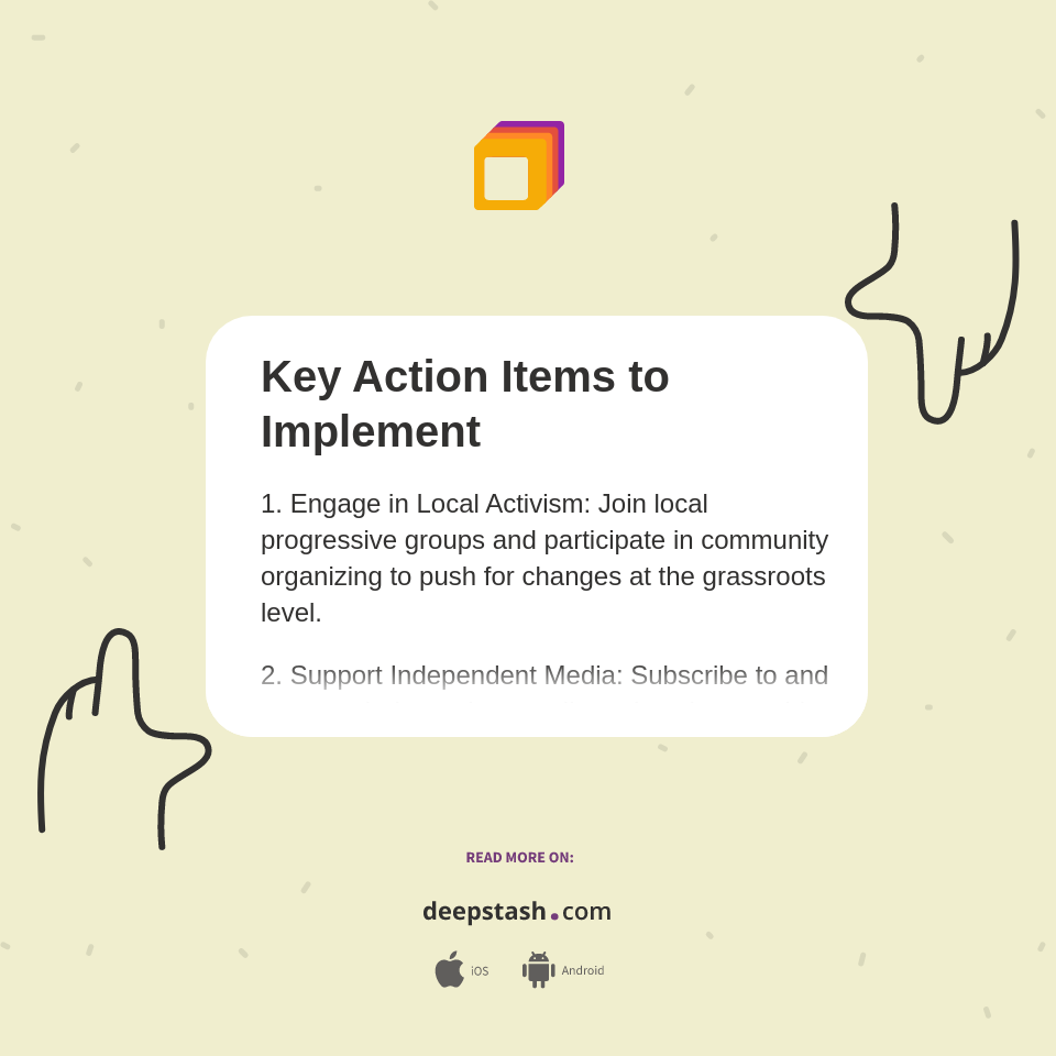 Key Action Items to Implement - Deepstash Key Action Items to Implement - Deepstash