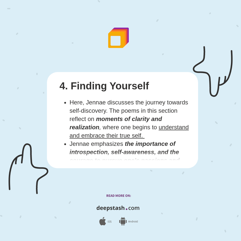 4. Finding Yourself - Deepstash