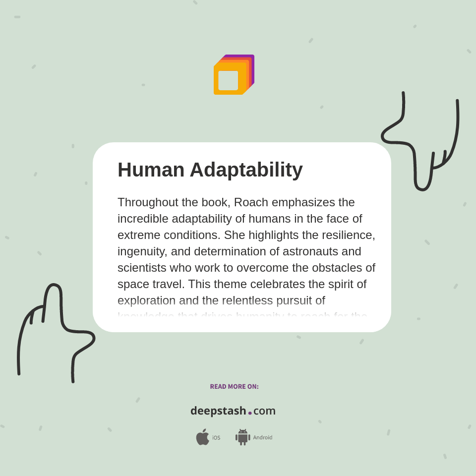 Human Adaptability - Deepstash