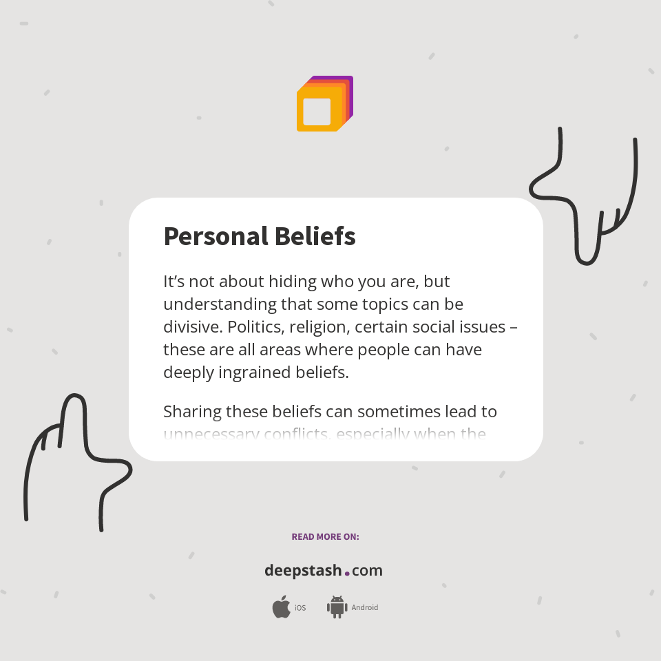 Personal Beliefs - Deepstash