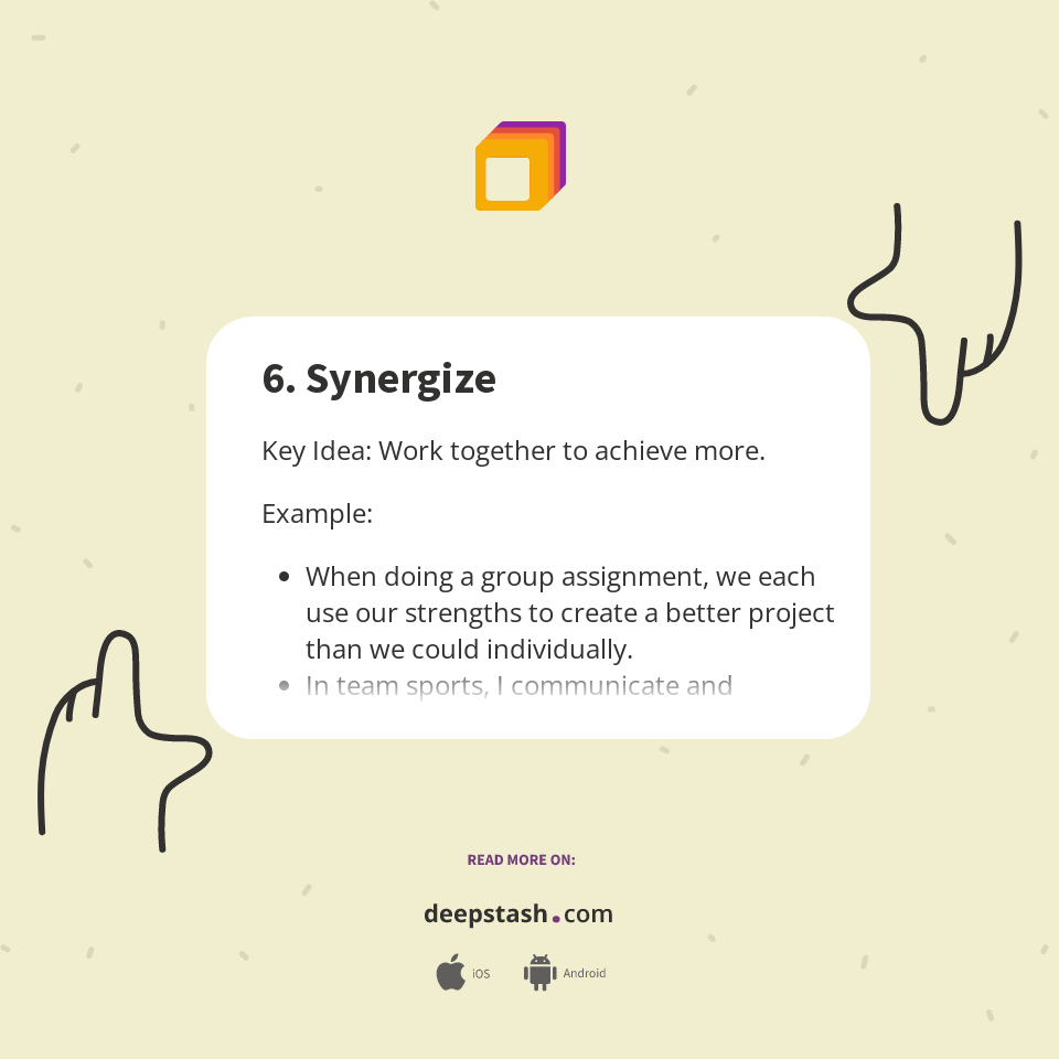 6. Synergize - Deepstash