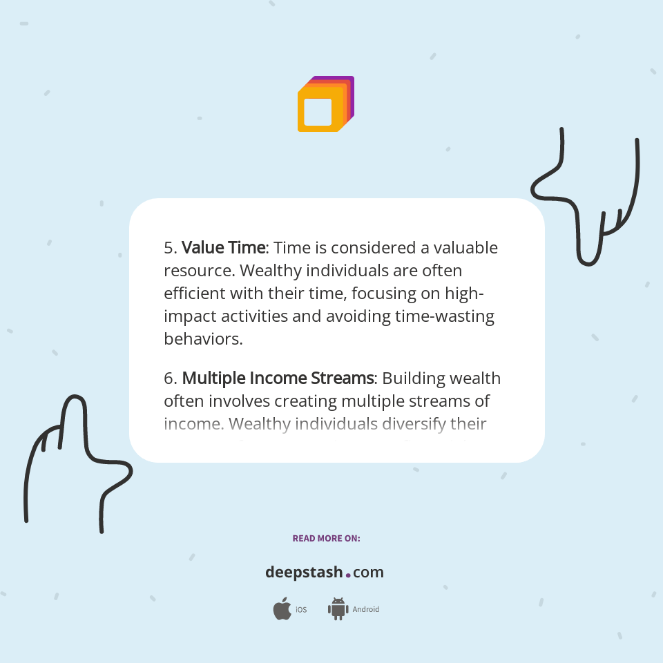 5. Value Time : Time is considered a... - Deepstash
