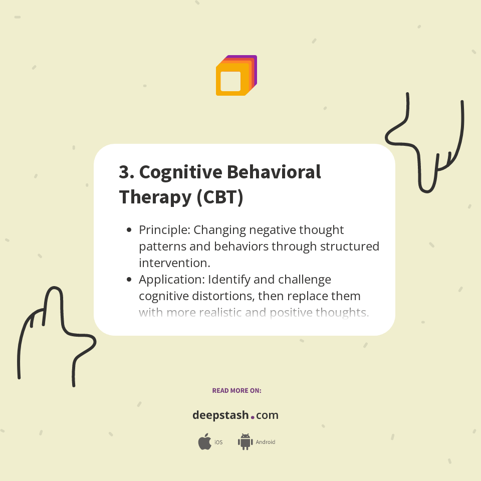 3. Cognitive Behavioral Therapy (CBT) - Deepstash