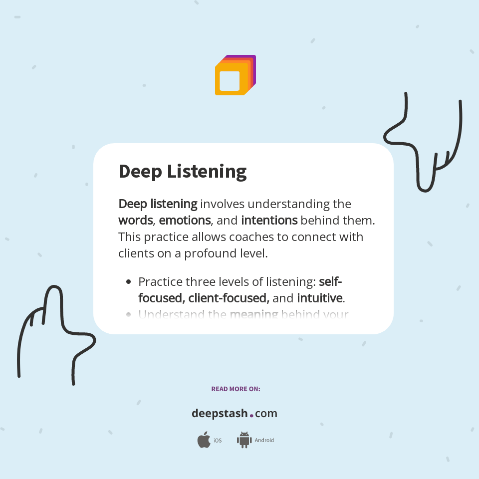 Deep Listening - Deepstash