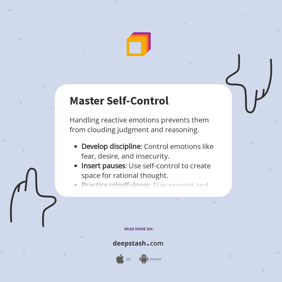 Master Self Control Deepstash