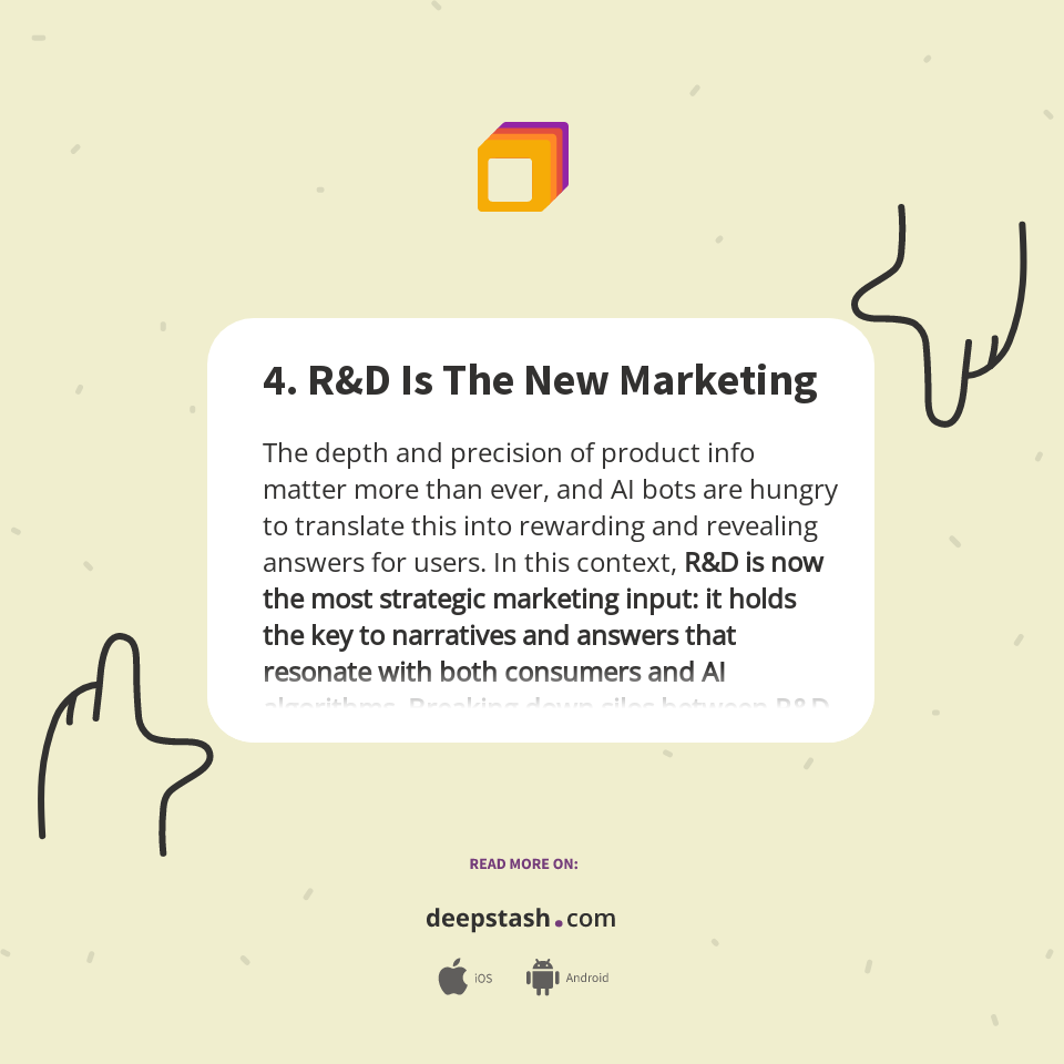 4. R&D Is The New Marketing - Deepstash
