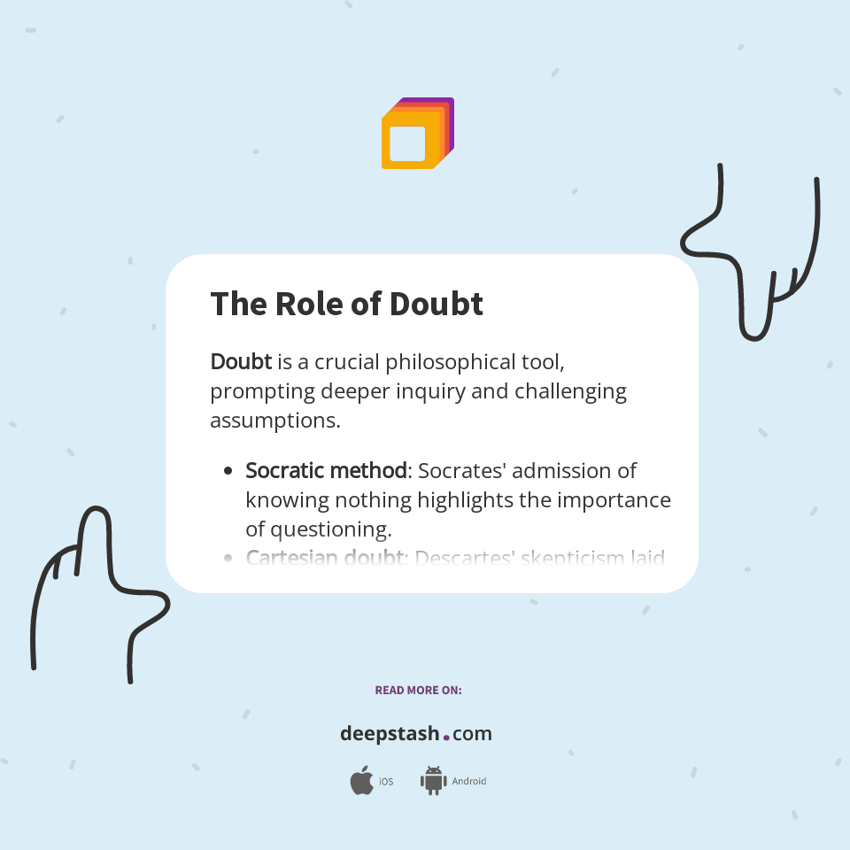 The Role of Doubt - Deepstash