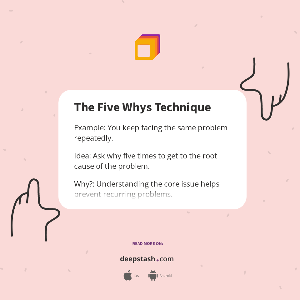 The Five Whys Technique - Deepstash