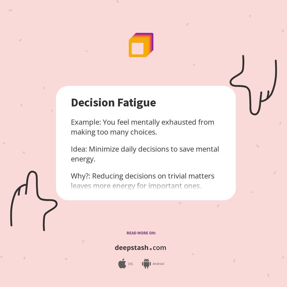 Decision Fatigue - Deepstash