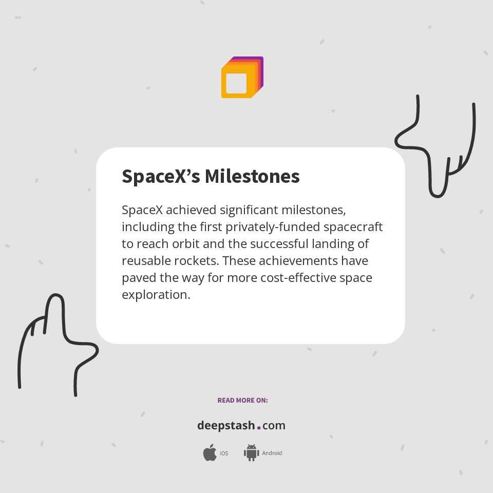 SpaceX’s Milestones - Deepstash
