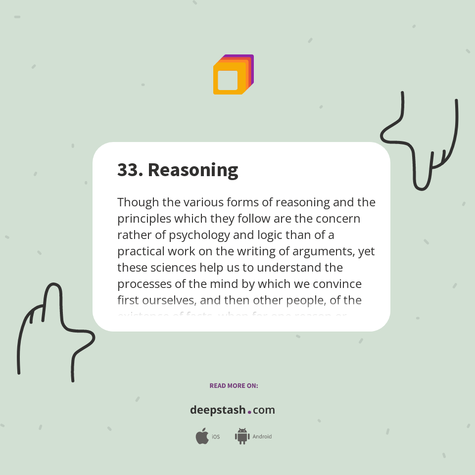33. Reasoning - Deepstash