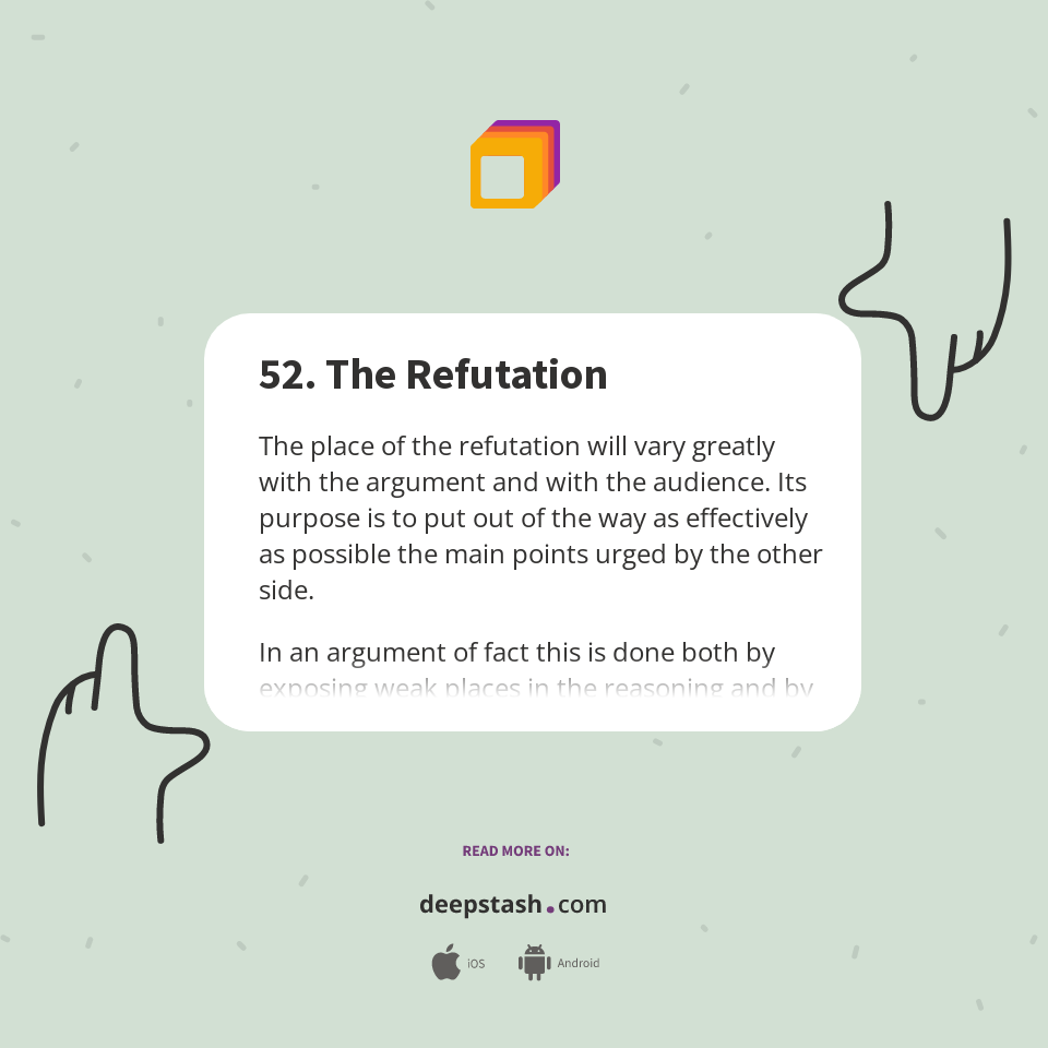 52. The Refutation - Deepstash