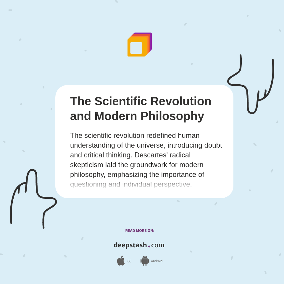 The Scientific Revolution and Modern Philosophy - Deepstash