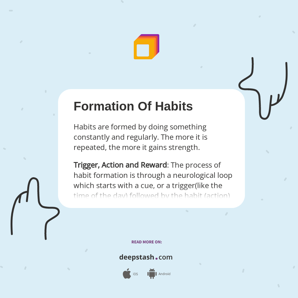 Formation Of Habits - Deepstash