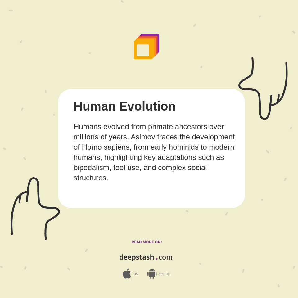Human Evolution - Deepstash