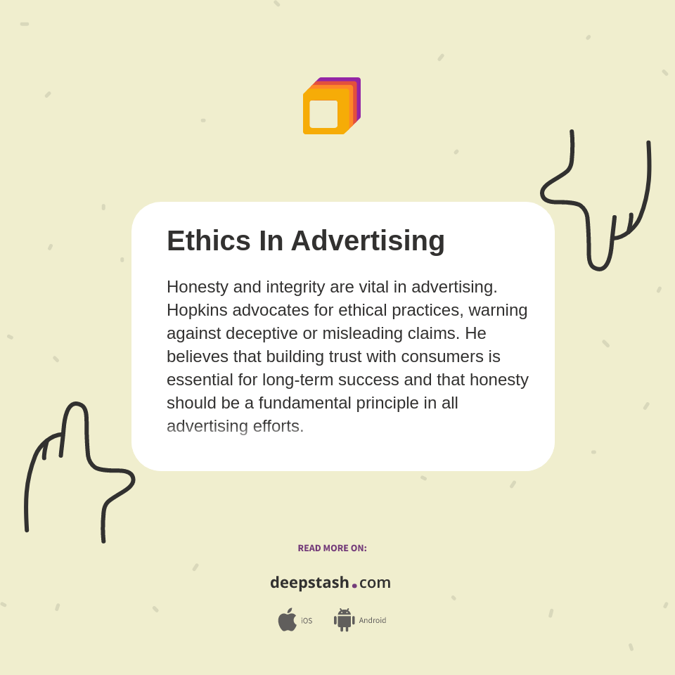Ethics In Advertising - Deepstash