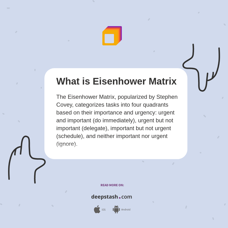 What is Eisenhower Matrix - Deepstash